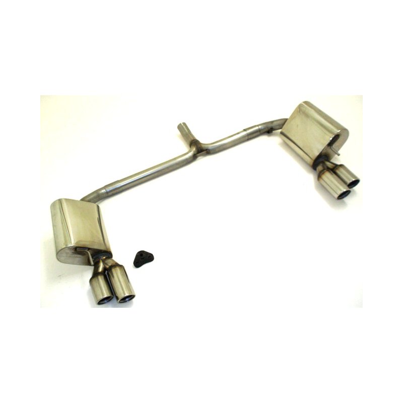 FMS Duplex Sportendschalldämpfer für JAGUAR XF J05,CC9 2.2 D - 140 KW